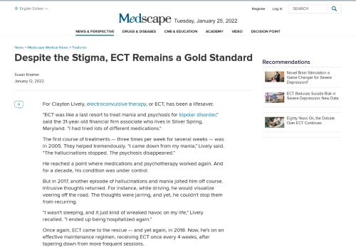 NEWS STORIES/TESTIMONIALS | ECT | MECTA spECTrum